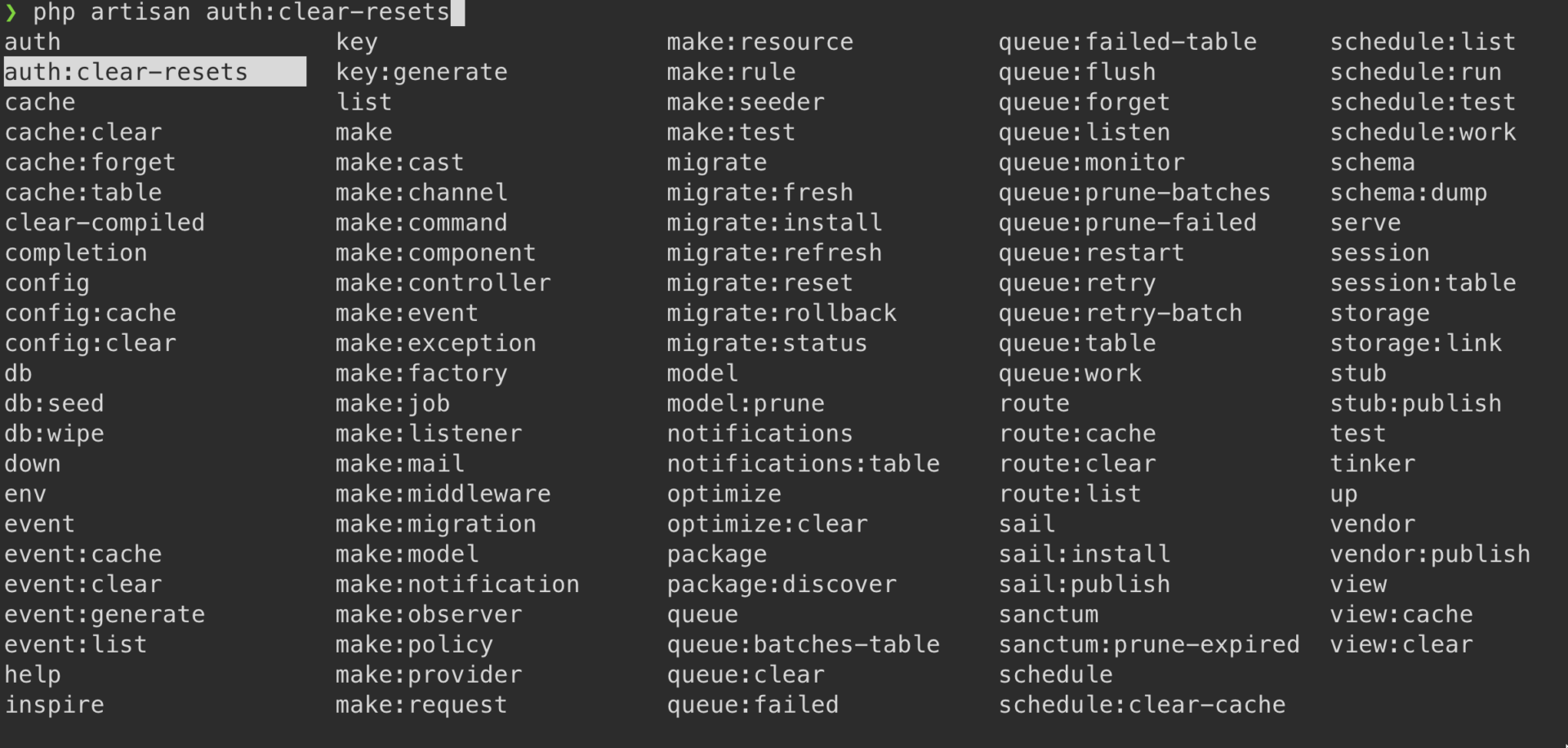 《Laravel – php artisan zsh中指令自動補完設定 – 學習筆記》 - RD爸爸隨手記