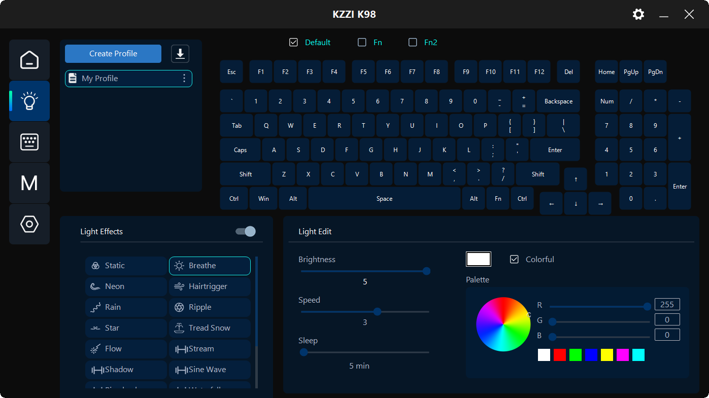 《KZZI珂芝K98 有線、無線、藍牙三模機械鍵盤 – 好物筆記》無線機械鍵盤開箱分享 - RD爸爸隨手記